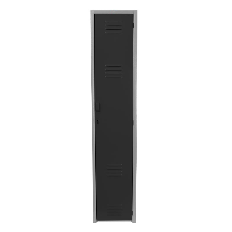 Locker 1 Puerta Gris Grande Dual – Negro - Aula Mobiliario Escolar ...