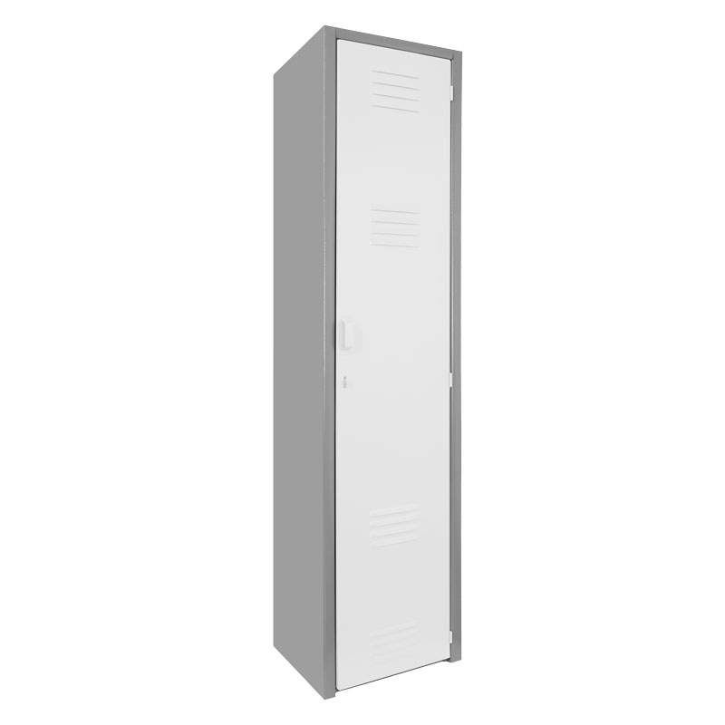 Locker 1 Puerta Gris Grande Dual – Blanco - Aula Mobiliario Escolar ...