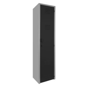 Locker 1 Puerta Gris Grande Dual – Negro - Aula Mobiliario Escolar ...