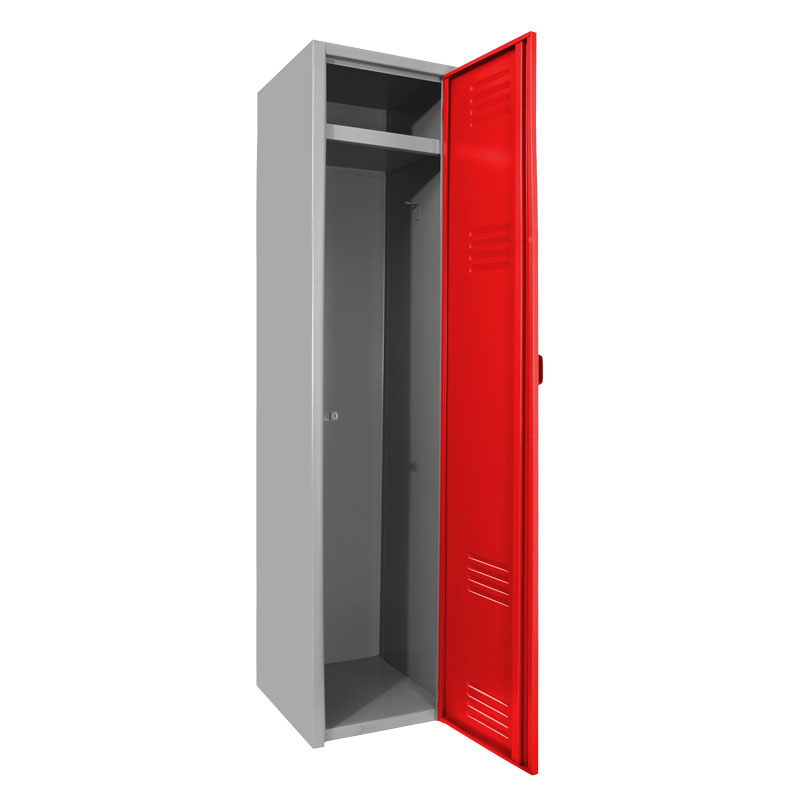 Locker 1 Puerta Gris Grande Dual – Rojo - Aula Mobiliario Escolar ...