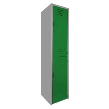 Locker 2 Puertas Gris Chico Dual – Verde - Aula Mobiliario Escolar ...