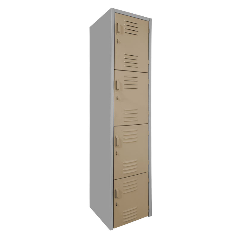 Locker 4 Puertas Gris Chico Dual – Arena - Aula Mobiliario Escolar ...